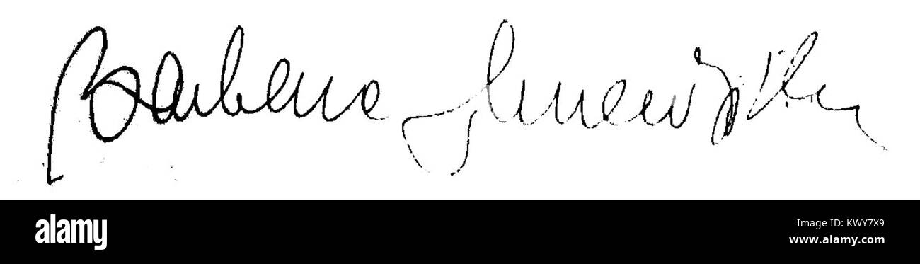 This signature belongs to Barbara Wrzesinska, a notable figure whose ...