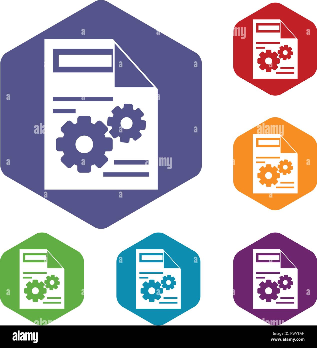 Web setting icons set Stock Vector Image & Art - Alamy