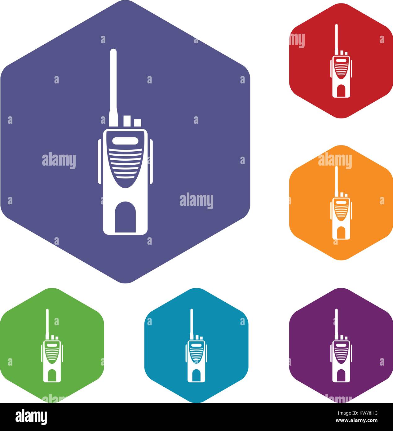 Radio transmitter icons set Stock Vector Image & Art - Alamy