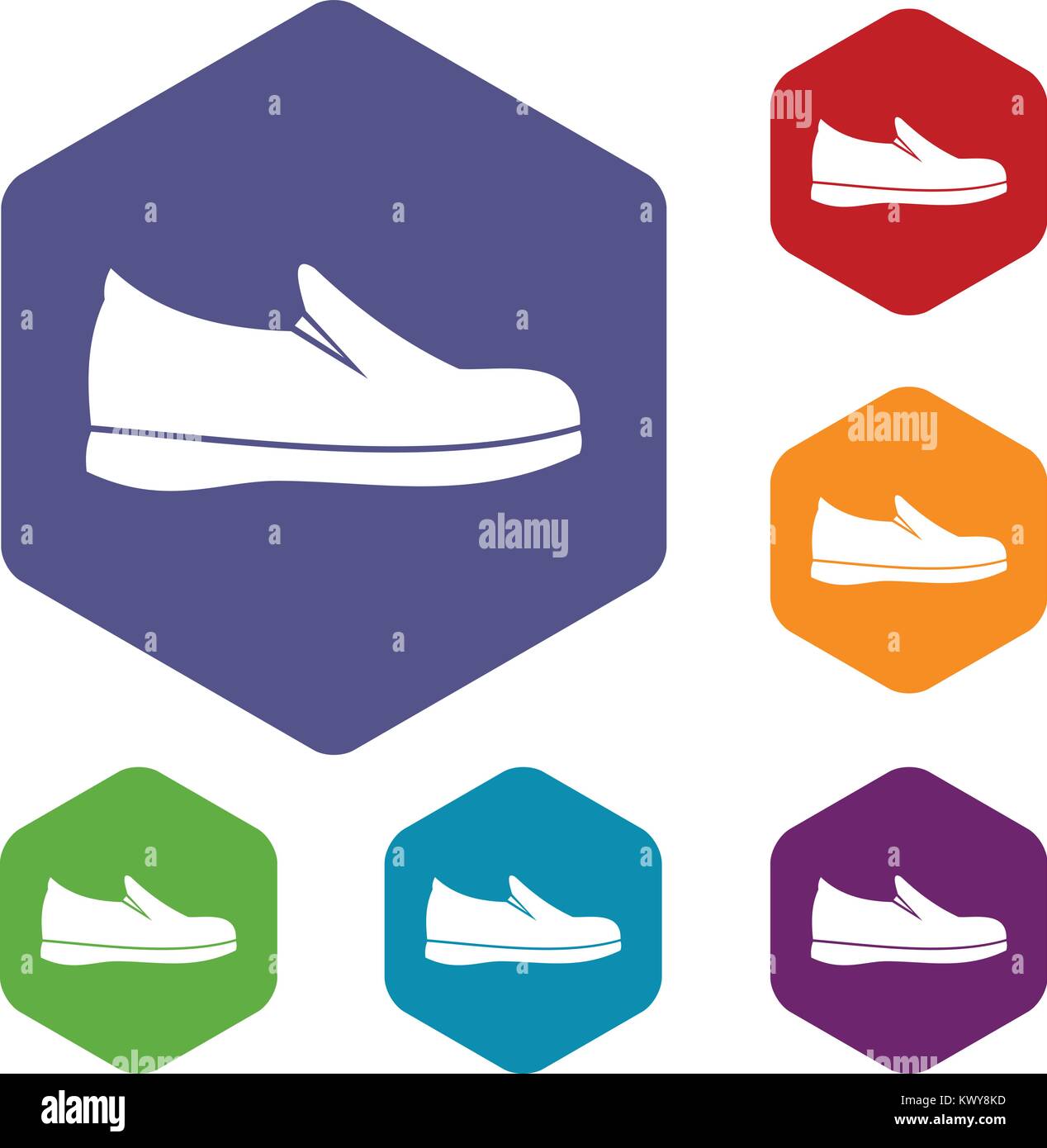 Shoes icons set Stock Vector Image & Art - Alamy