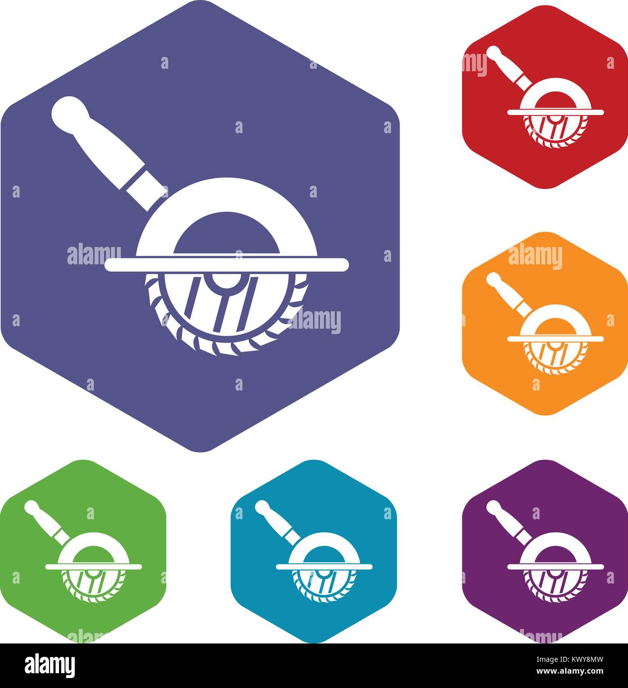 Circular saw icons set Stock Vector Image & Art - Alamy