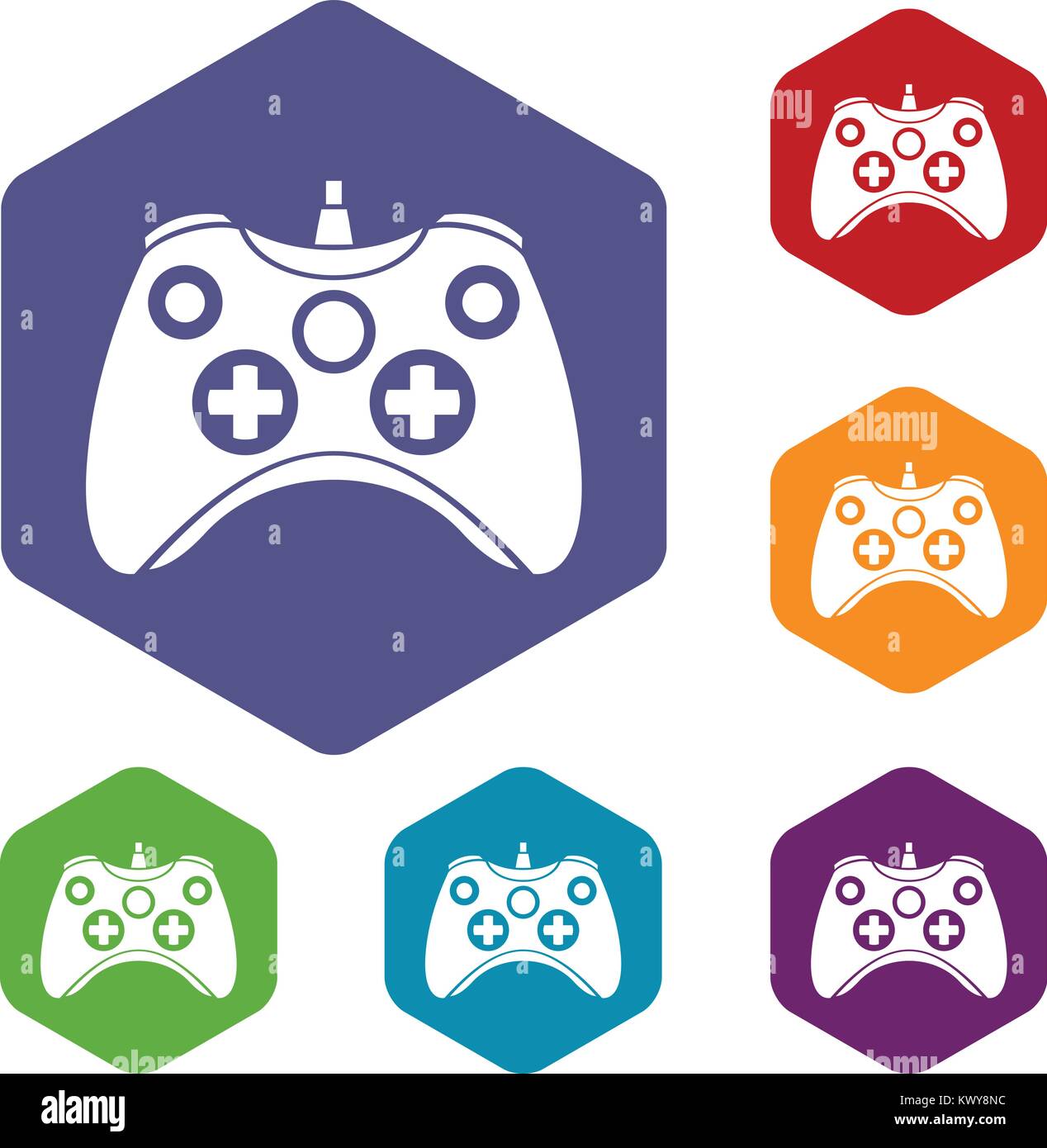 Video game controller icons set Stock Vector Image & Art - Alamy
