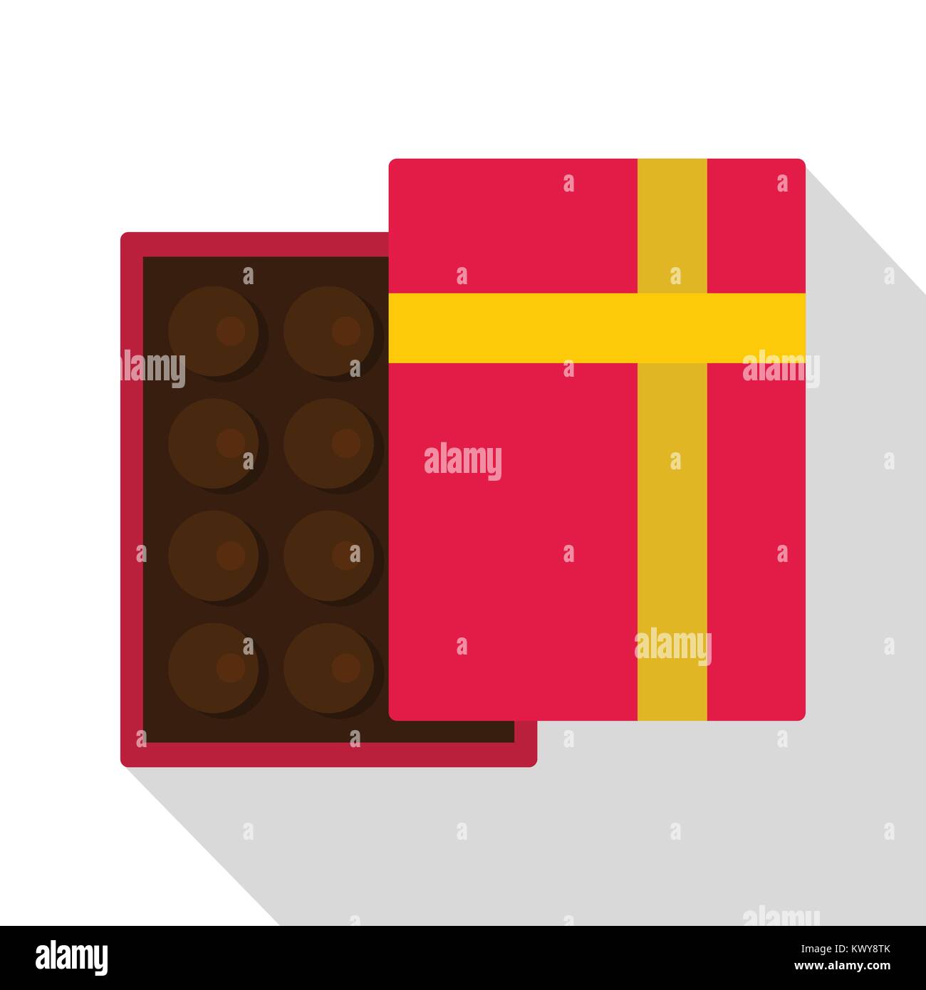 Milk chocolate candy handmade Stock Vector Images - Alamy