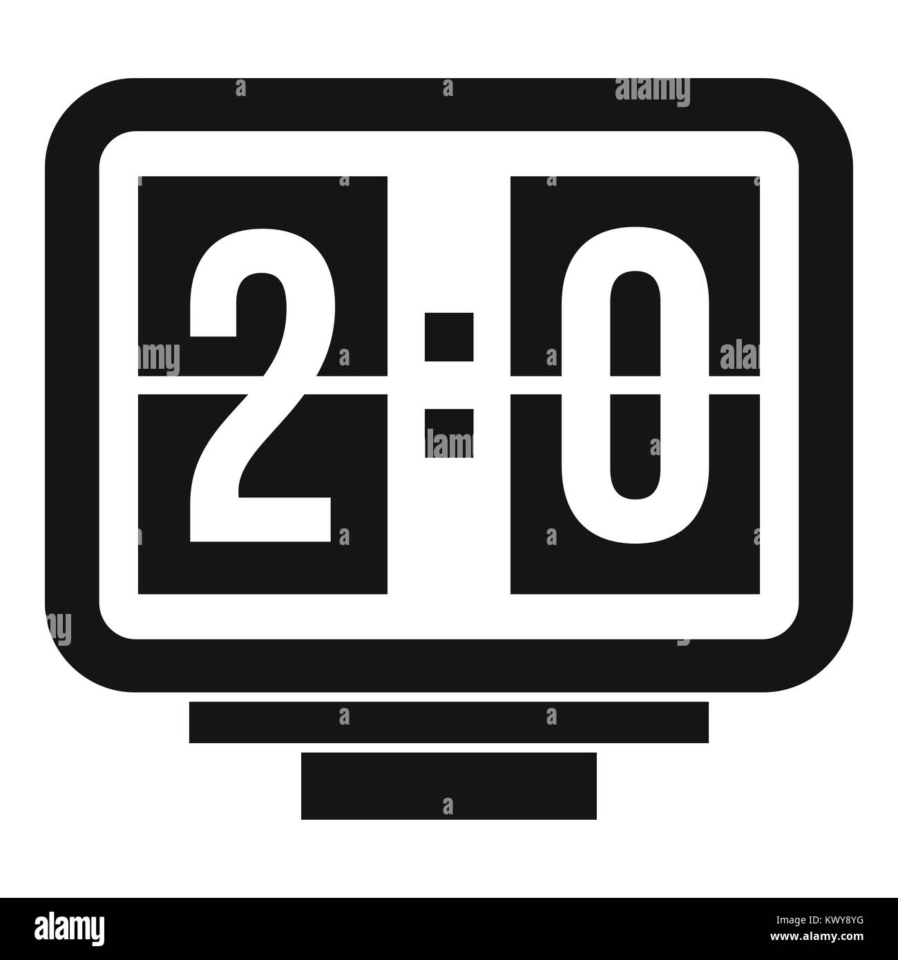 Soccer scoreboard icon, simple style Stock Vector Image & Art - Alamy