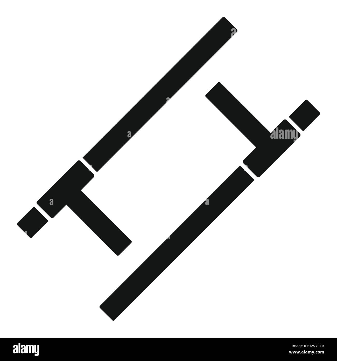 Tonfa icon, simple style Stock Vector Image & Art - Alamy