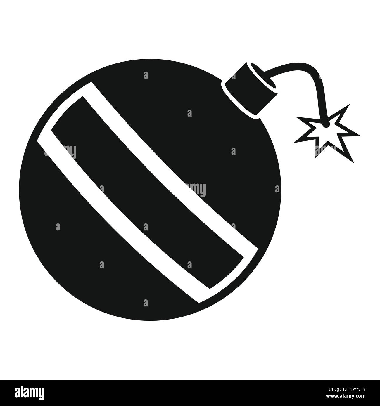 Bomb icon, simple style Stock Vector Image & Art - Alamy