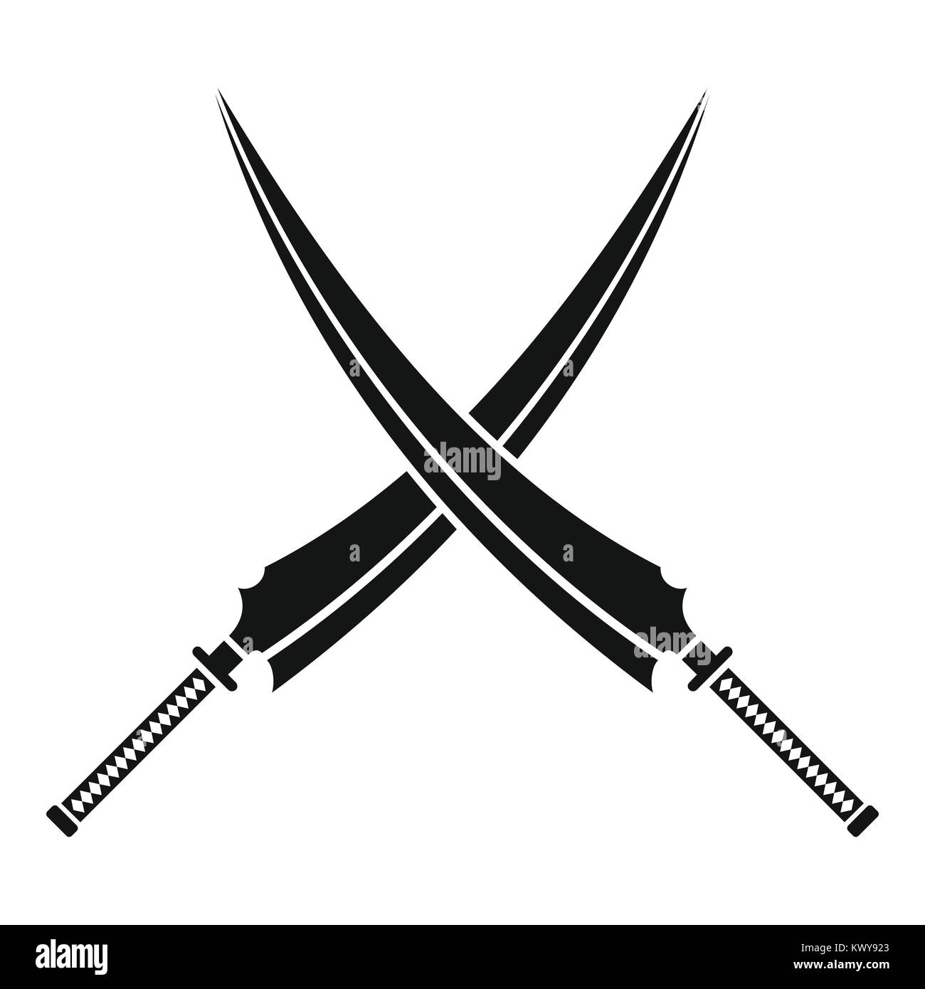 Samurai swords icon, simple style Stock Vector Image & Art - Alamy