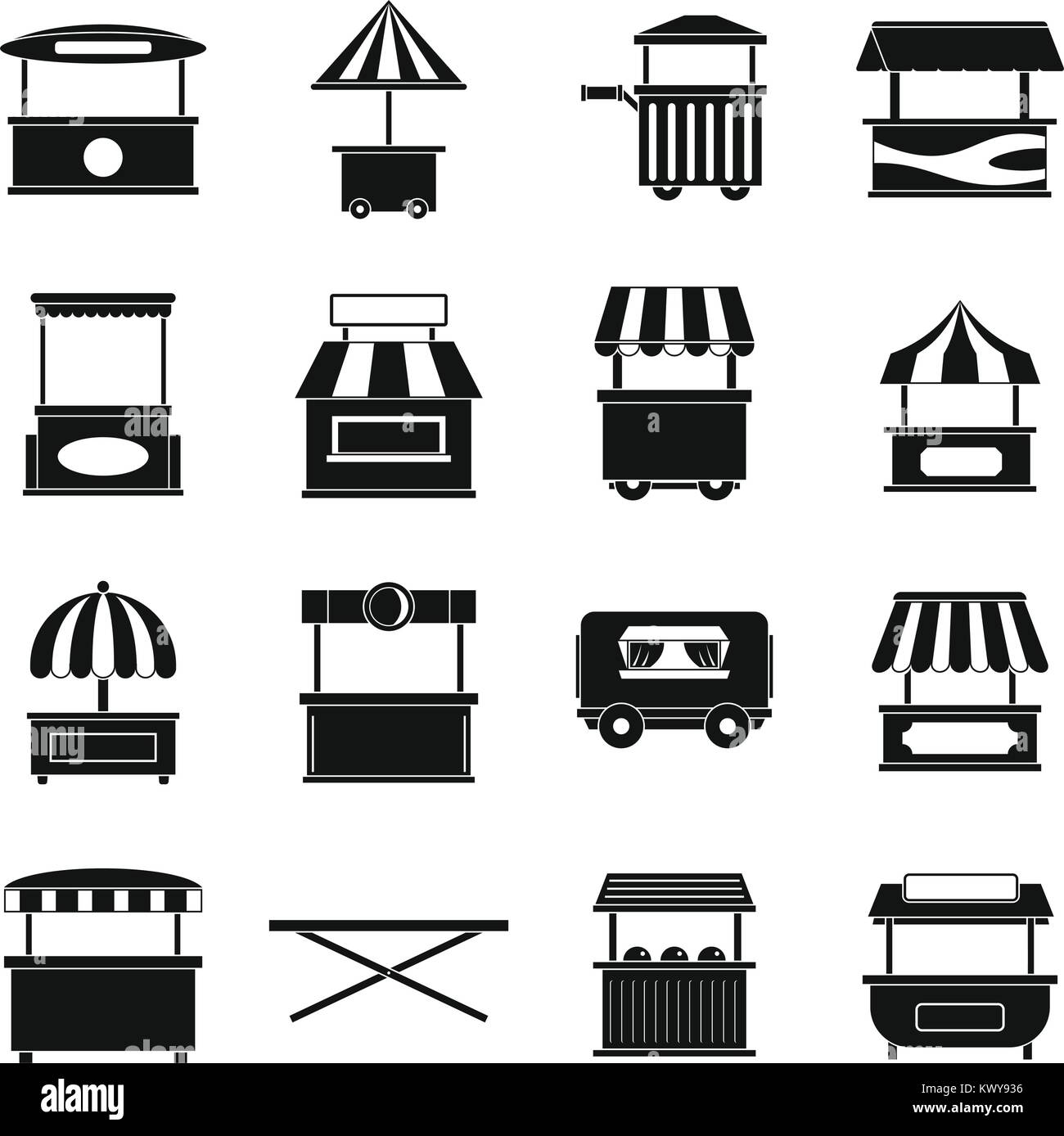 Hawker street food market Stock Vector Images - Alamy