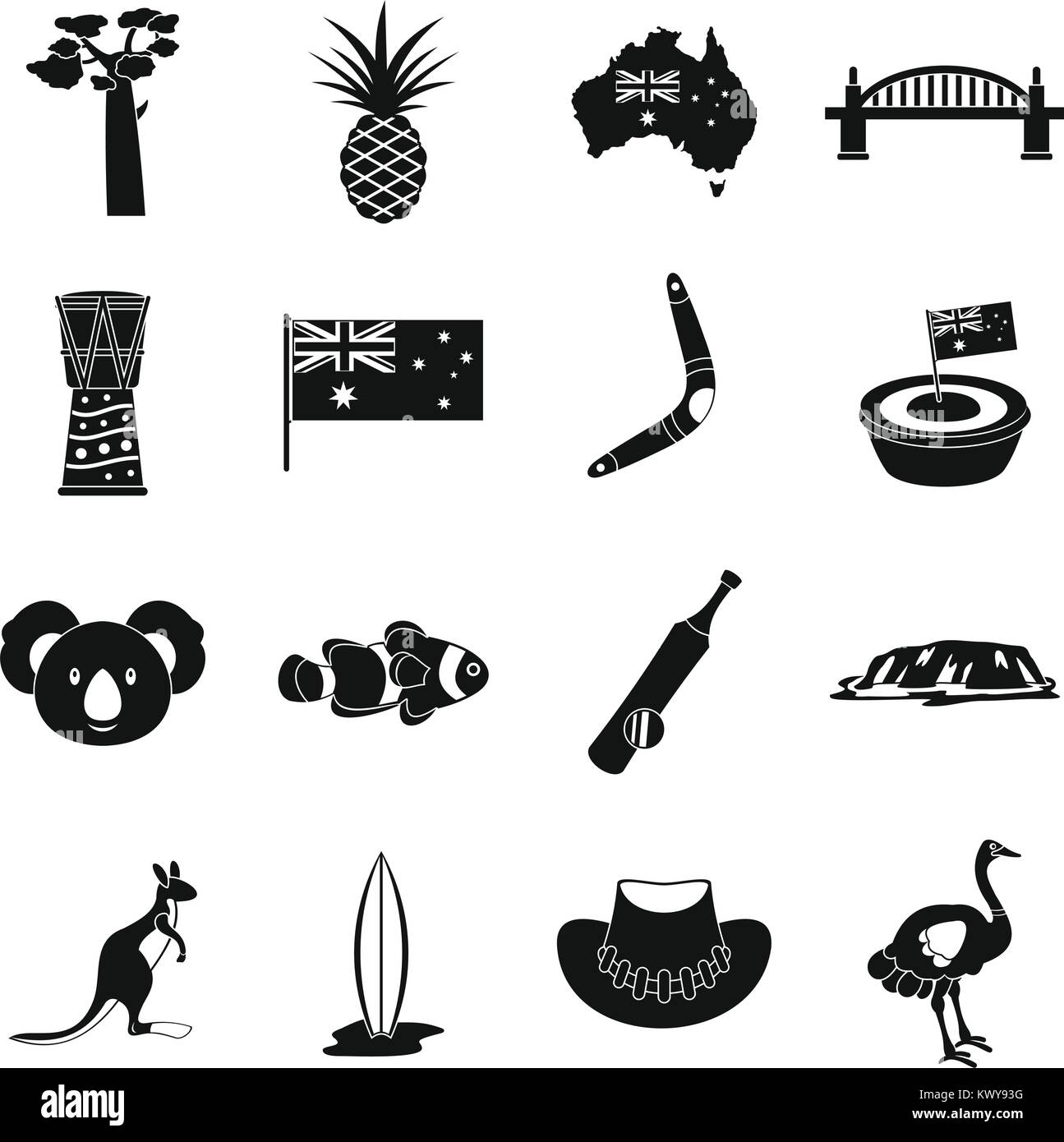 Vintage Cricket Australia Stock Vector Images - Alamy