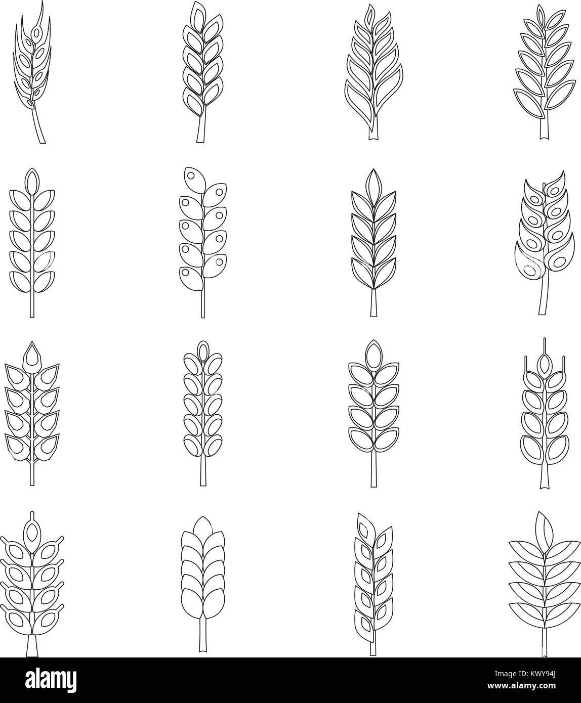 Brown bread outline silhouette Stock Vector Images - Alamy