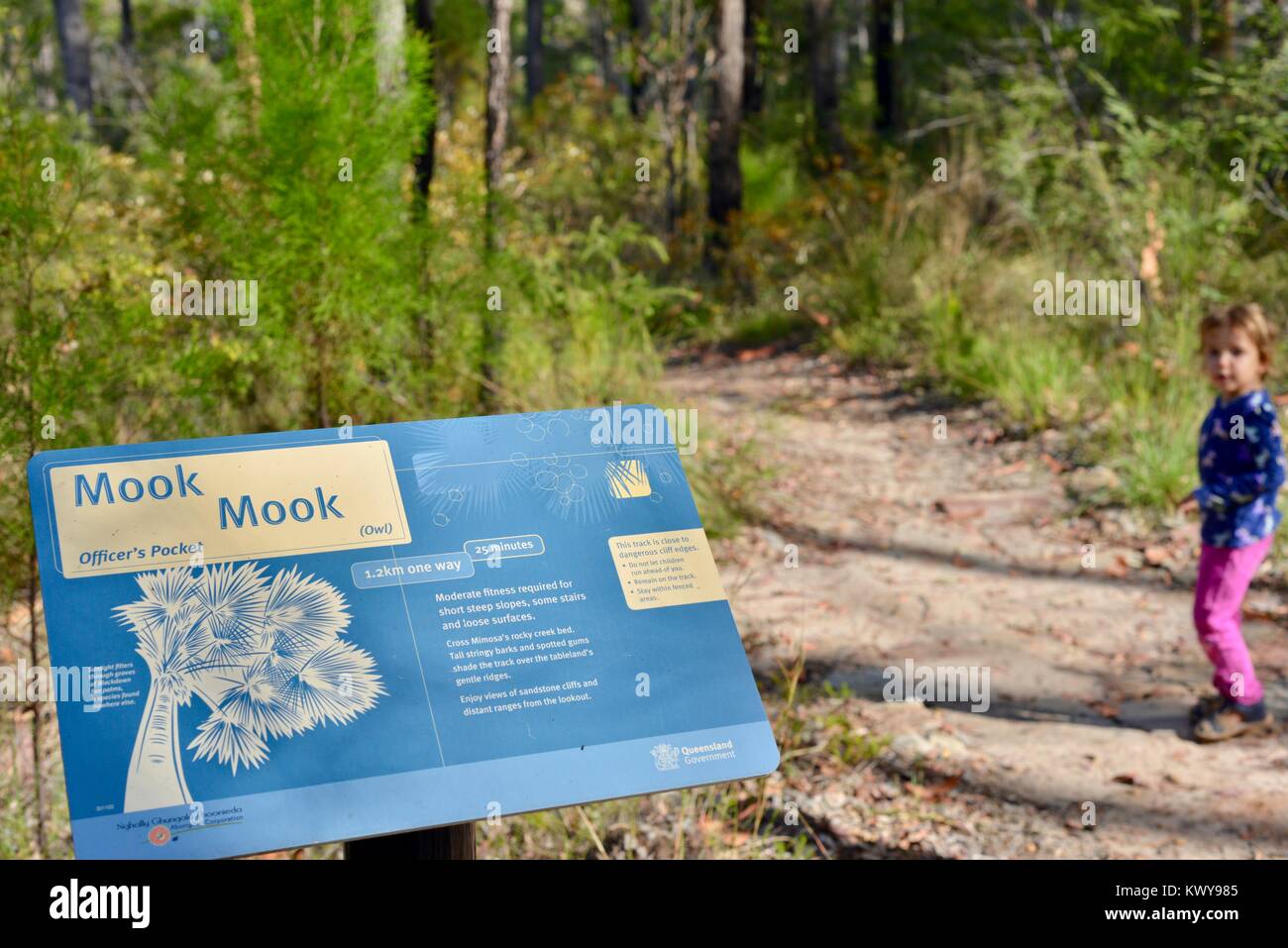 Mook mook sign, Blackdown Tableland National Park, Blackdown ...