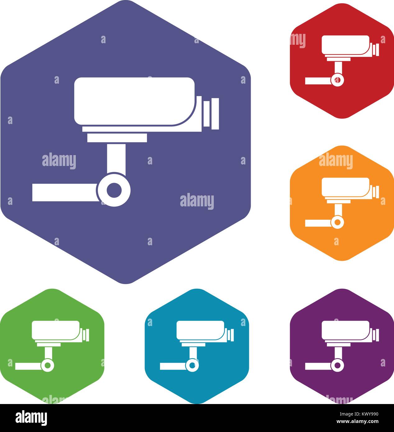 CCTV camera icons set Stock Vector Image & Art - Alamy