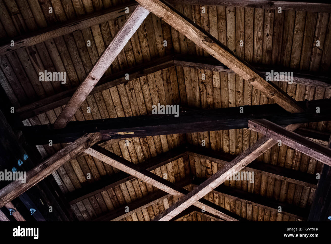 Wood roof and ceiling hi-res stock photography and images - Alamy