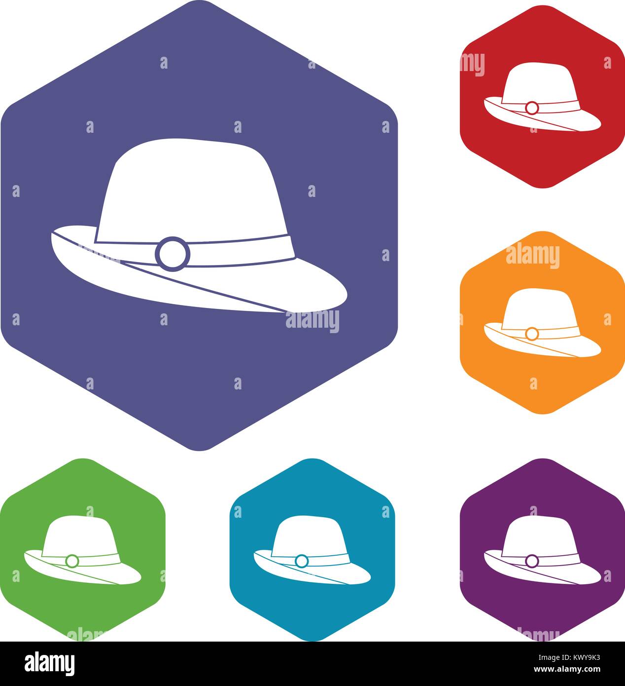 Hat icons set Stock Vector Image & Art - Alamy