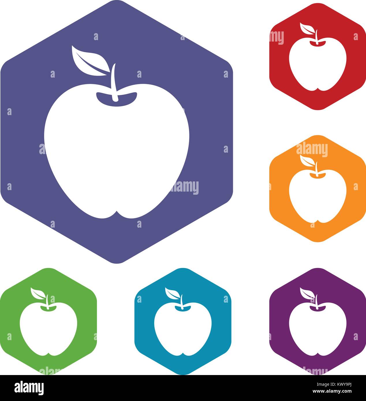Tasting apple Stock Vector Images - Alamy