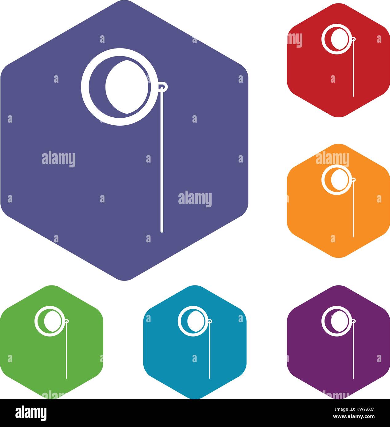 Monocle icons set Stock Vector Image & Art - Alamy