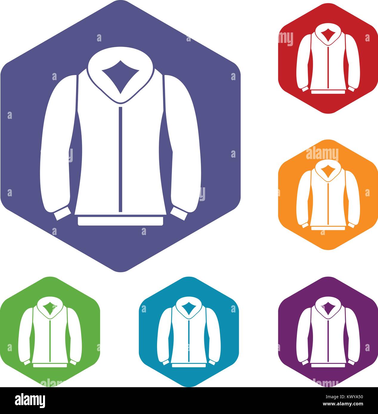 Sweatshirt icons set Stock Vector Image & Art - Alamy