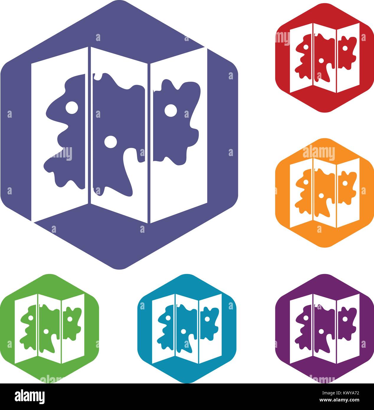 Map icons set Stock Vector Image & Art - Alamy