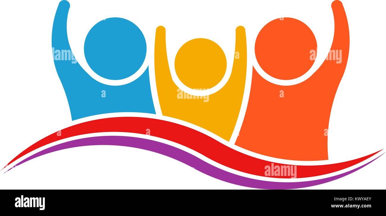 Three People Family Logo Verctor Family Stock Vector Image & Art - Alamy