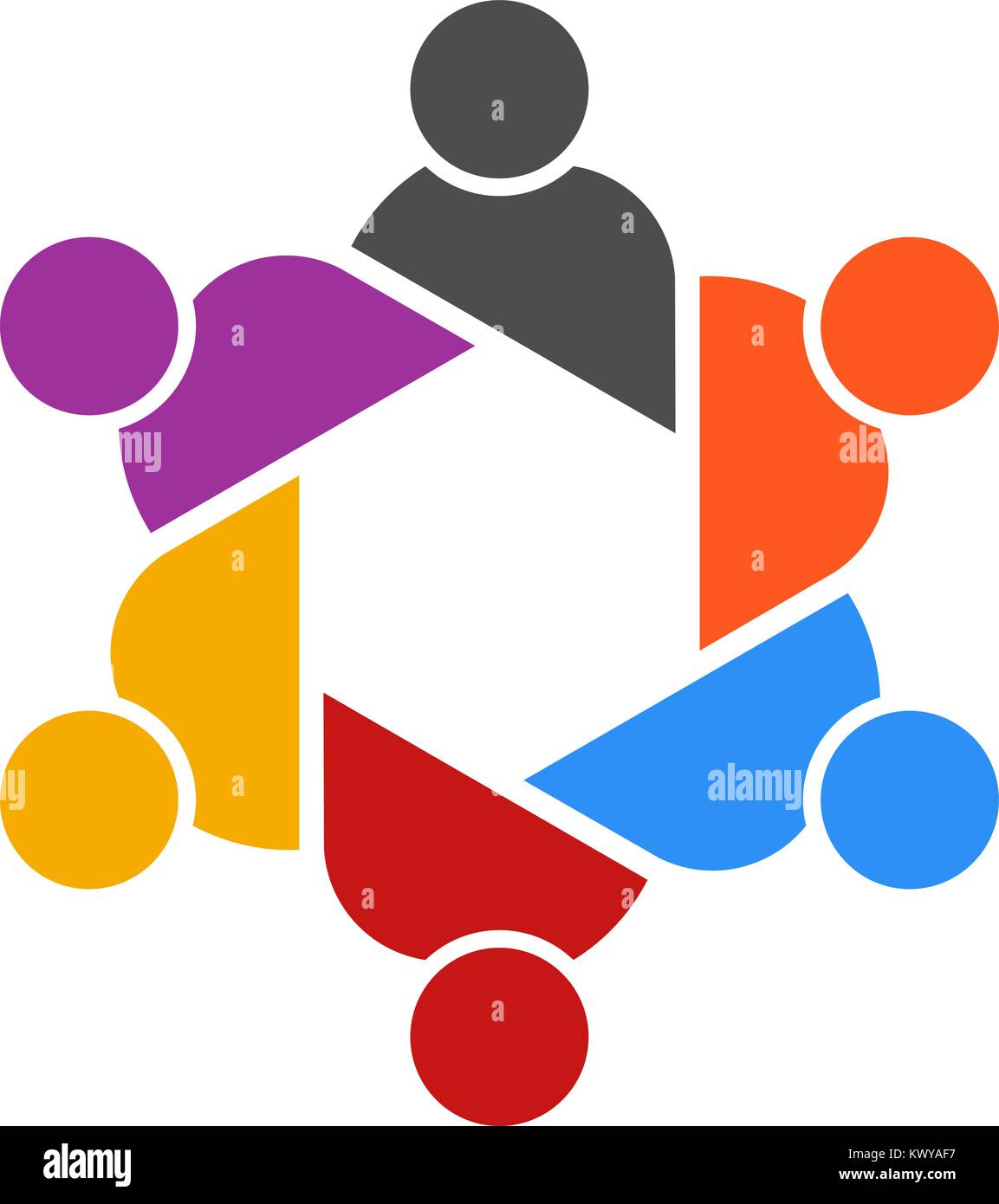 People Table Meeting Group Logo Vector Stock Vector Image & Art - Alamy