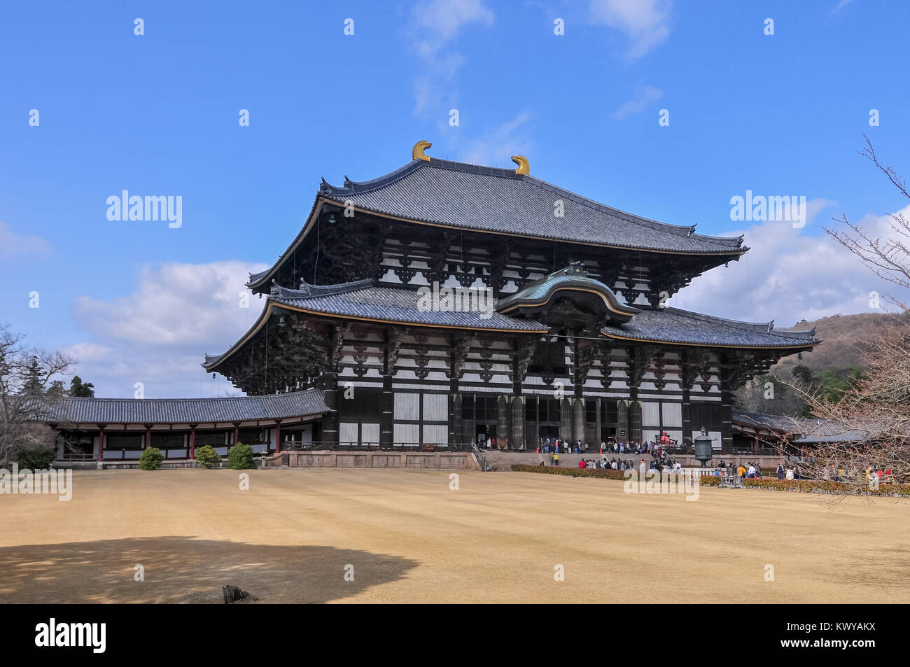 The Daibutsu-den at the Todai-ji temple in Nara, Japan Stock Photo - Alamy
