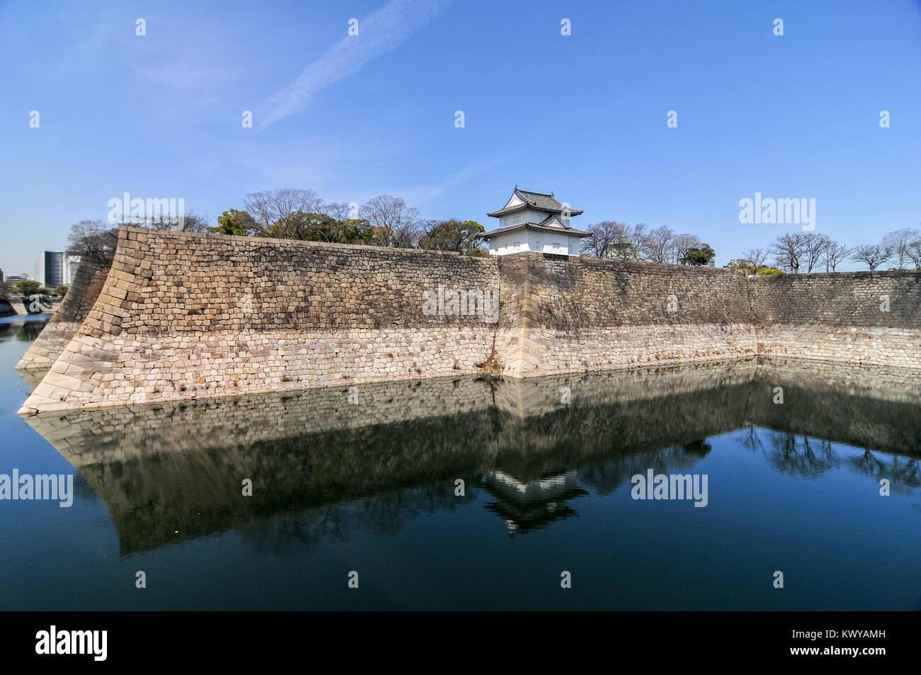 Osaka Castle - Osaka, Japan. One of Japan's most famous castles Stock ...