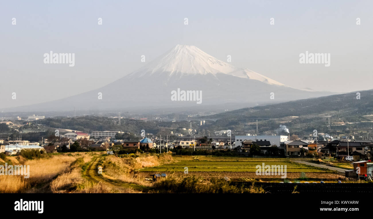 Panoramic view of Mount Fuji in Japan Stock Photo - Alamy