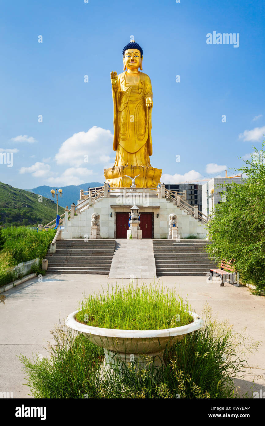 International Buddha Park is located at the foot of the Zaisan Tolgoi ...