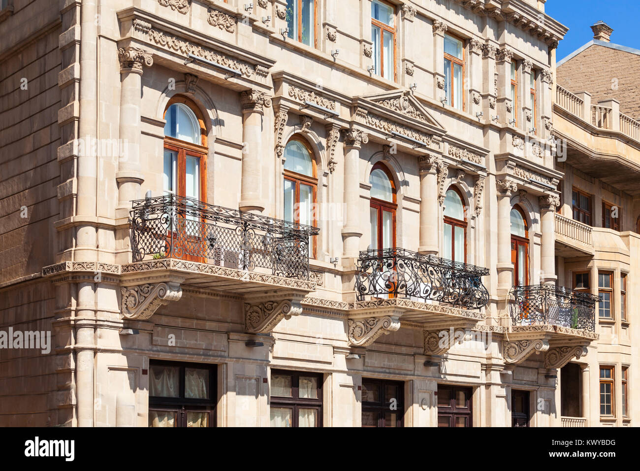 The Old City Icheri Sheher in Baku, Azerbaijan. Inner City is the ...