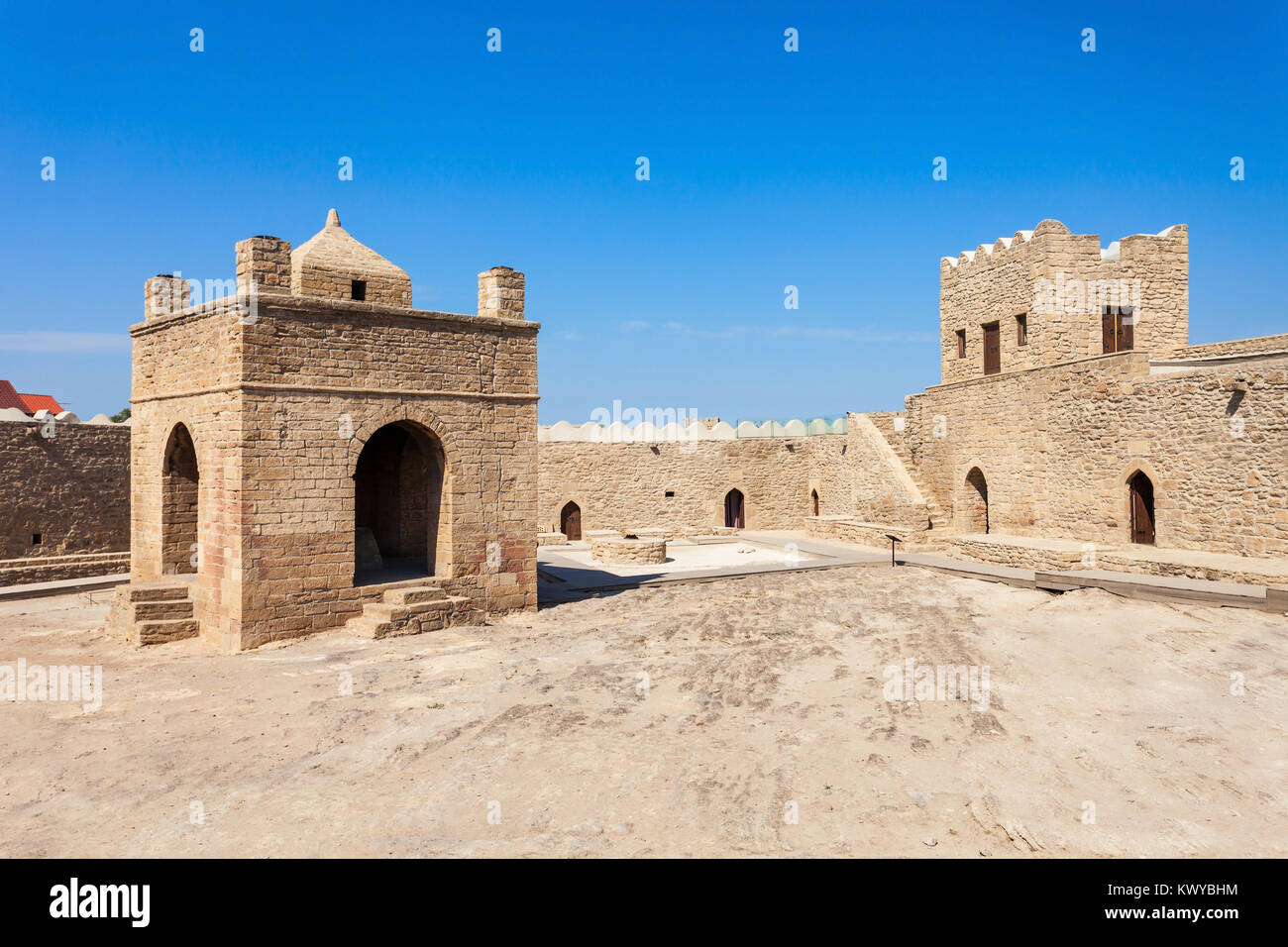 The Baku Ateshgah or Fire Temple of Baku is a temple in Surakhani near ...