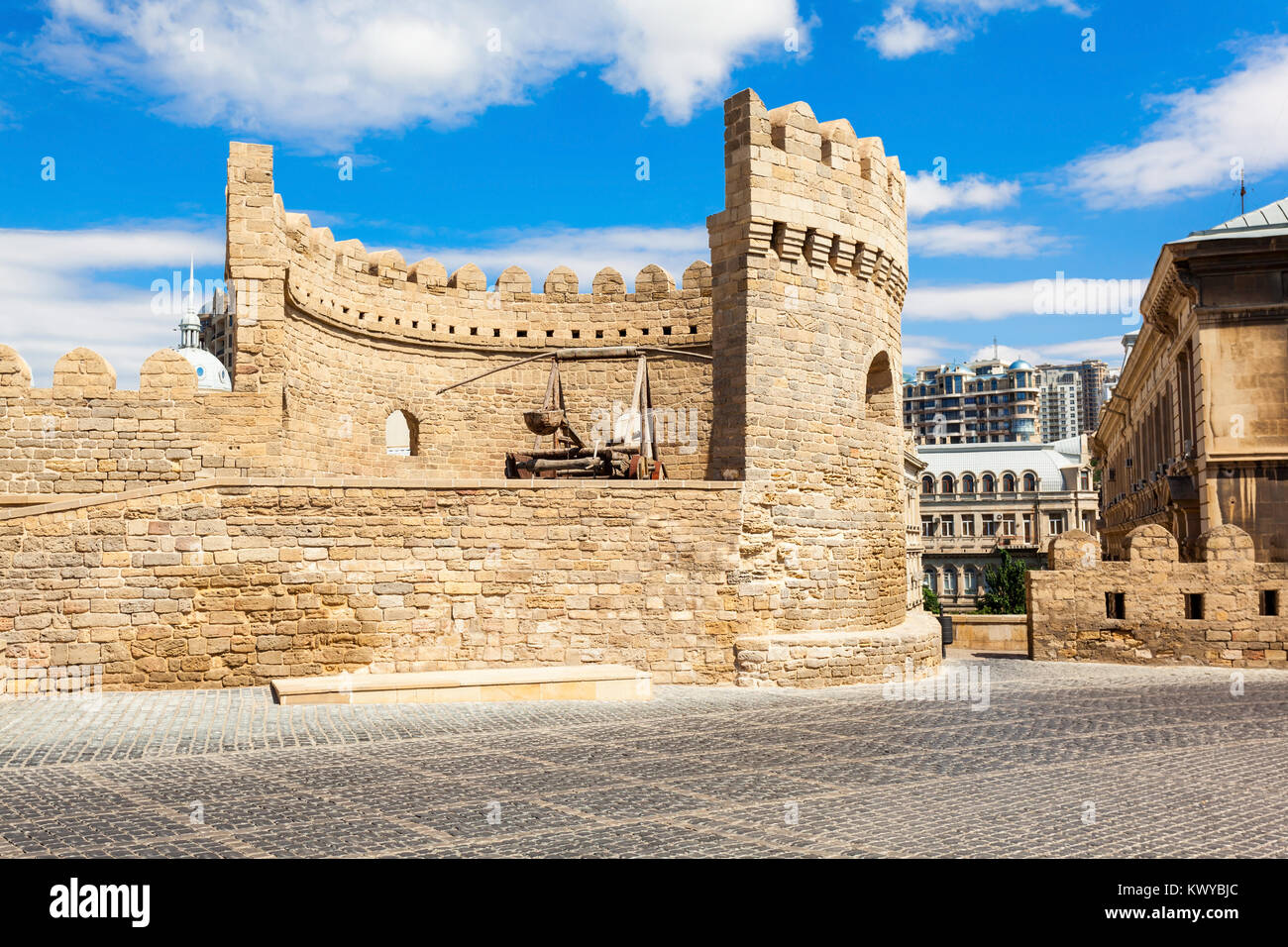 The Old City Icheri Sheher in Baku, Azerbaijan. Inner City is the ...