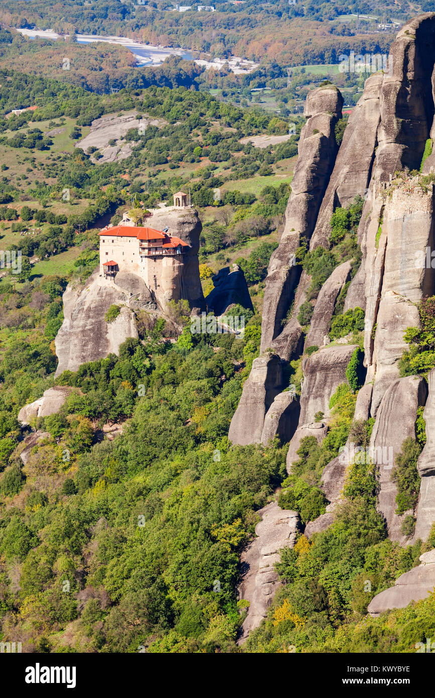 The Monastery of St. Nicholas Anapausas at Meteora. Meteora is one of ...
