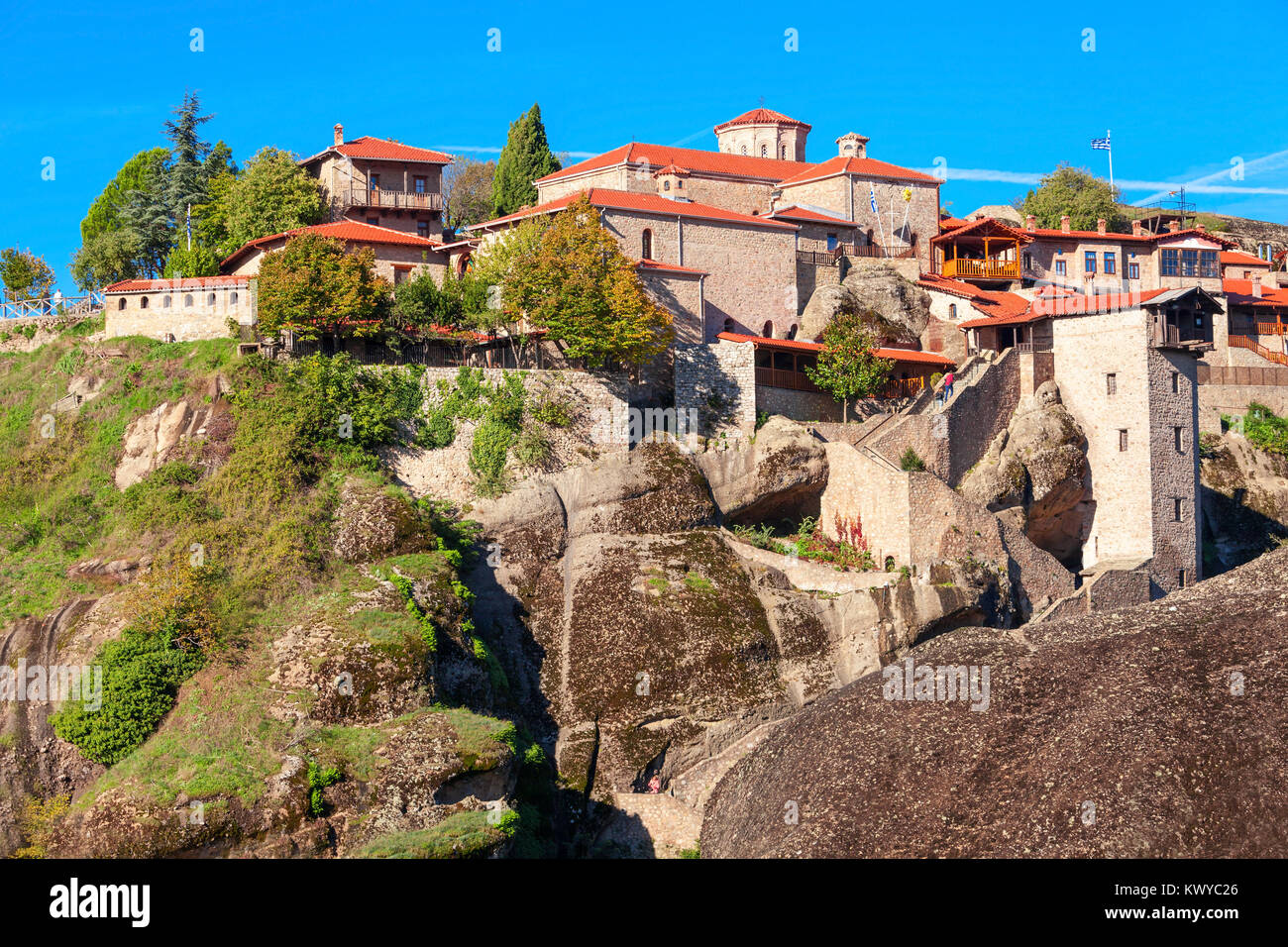 The Monastery of Great Meteoron is the largest monastery at Meteora ...