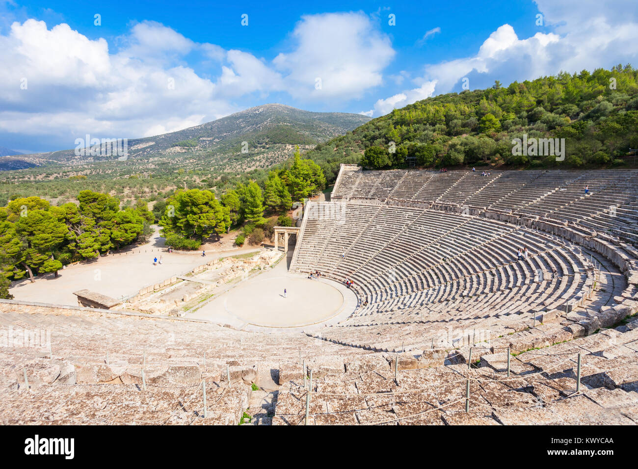 The Epidaurus Ancient Theatre is a theatre in the Greek old city of ...