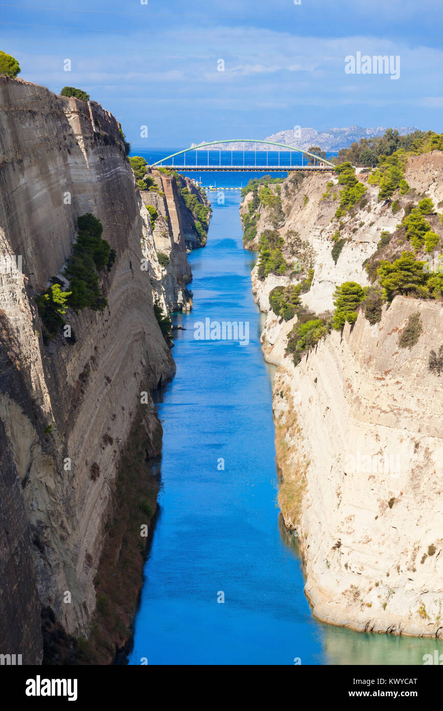 The Corinth Canal is a canal that connects the Gulf of Corinth with the ...