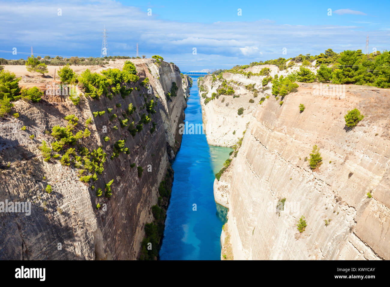 The Corinth Canal is a canal that connects the Gulf of Corinth with the ...
