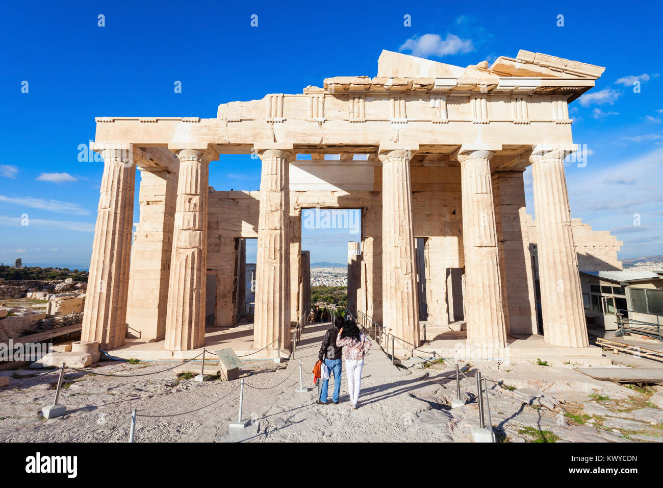 Propylaia in the acropolis athens hi-res stock photography and images ...