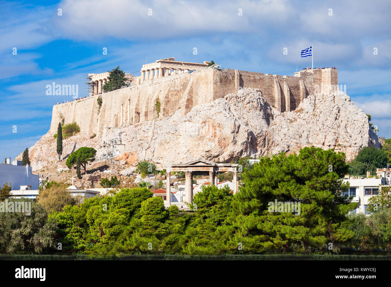 Parthenon Temple on the Acropolis in Athens, Greece. The Acropolis is ...