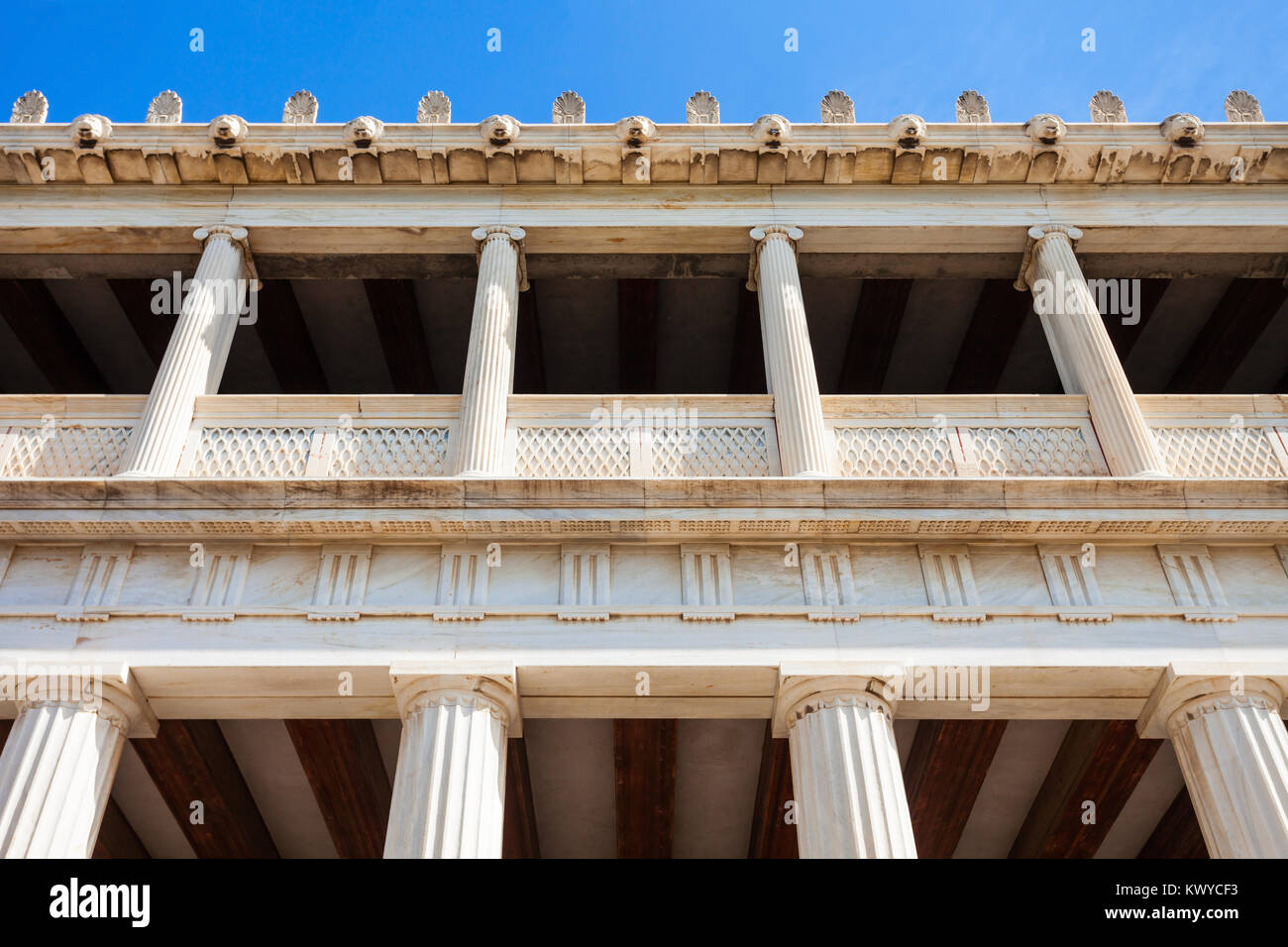 The Stoa of Attalos or Attalus was a stoa in the Ancient Agora of ...