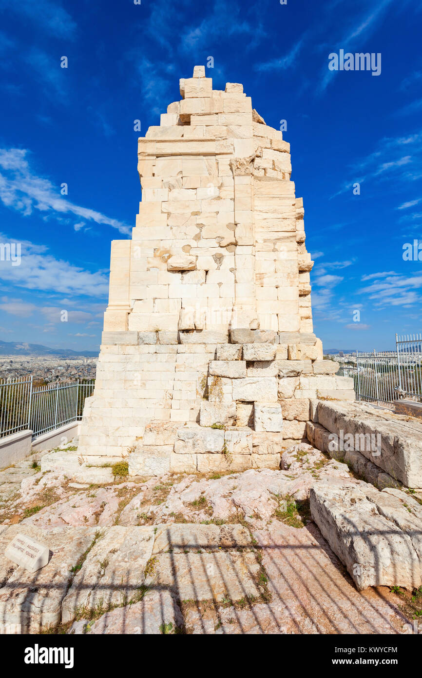 Philopappos Monument is ancient Greek mausoleum and monument dedicated ...