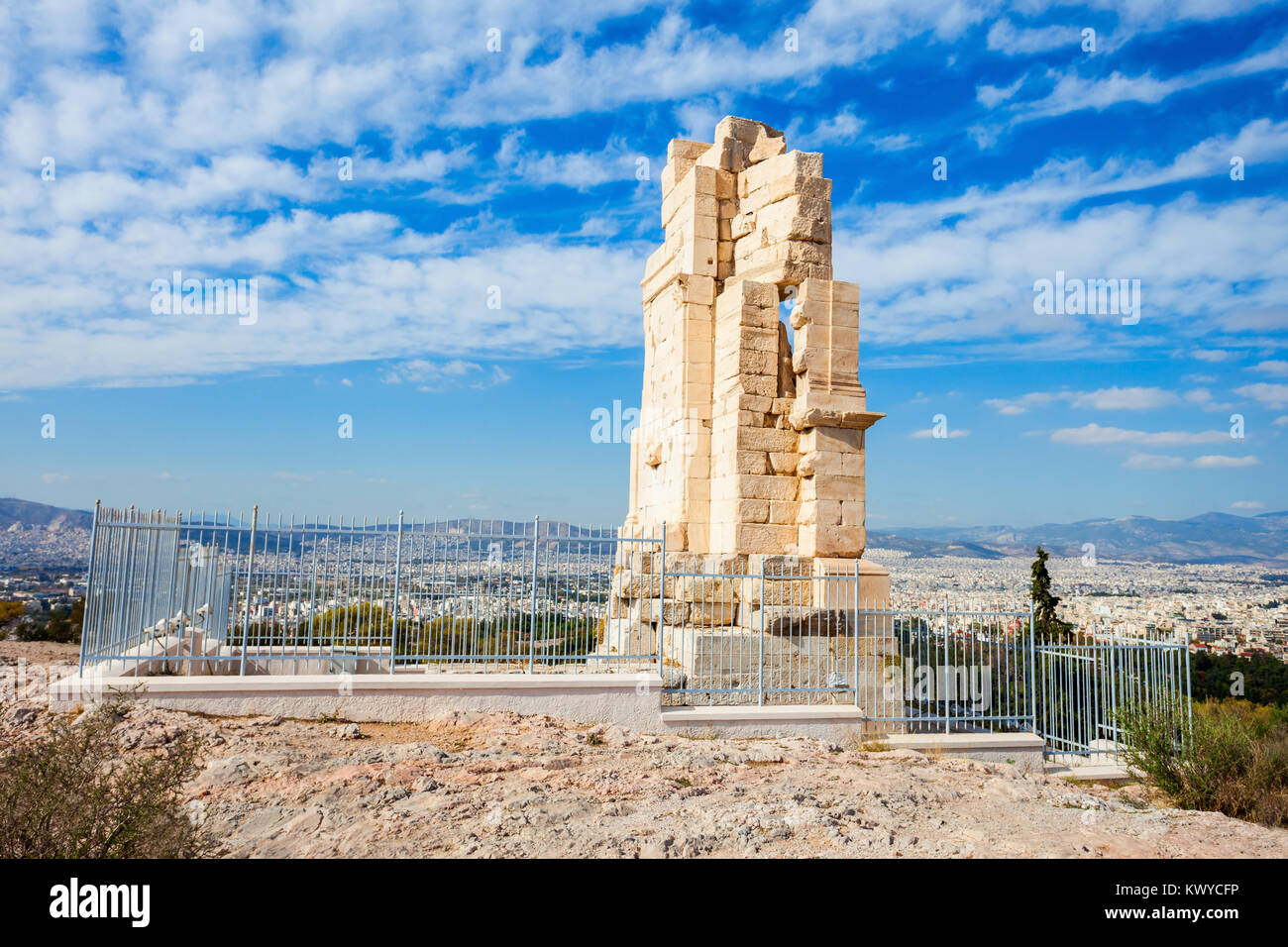 Philopappos Monument is ancient Greek mausoleum and monument dedicated ...