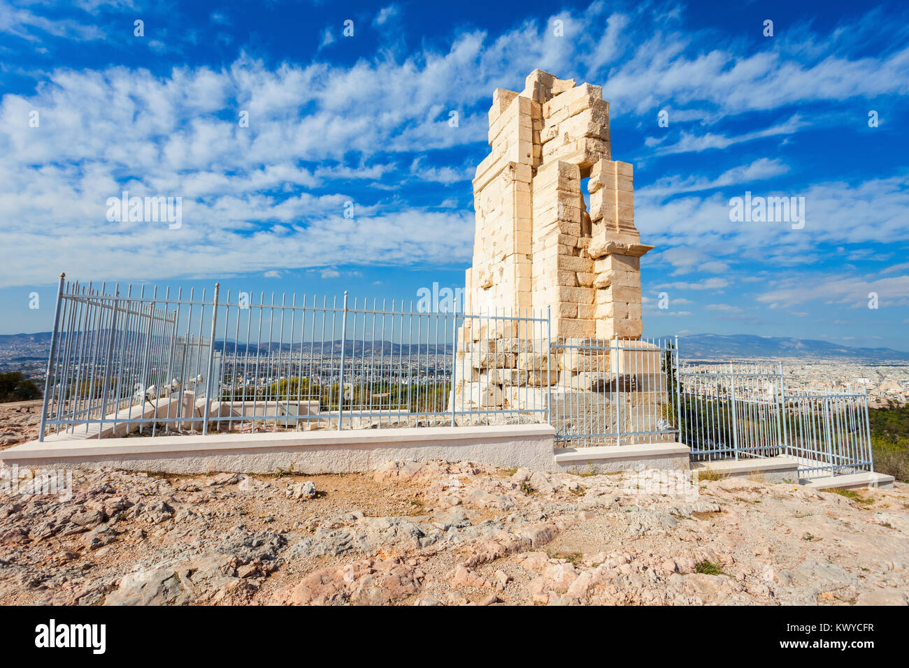 Philopappos Monument is ancient Greek mausoleum and monument dedicated ...