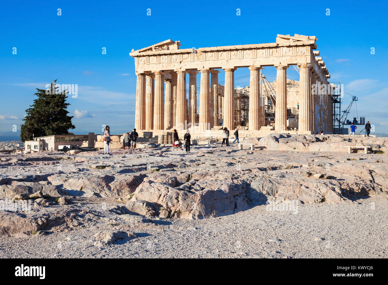 The Parthenon Temple on the Acropolis in Athens, Greece. The Acropolis ...