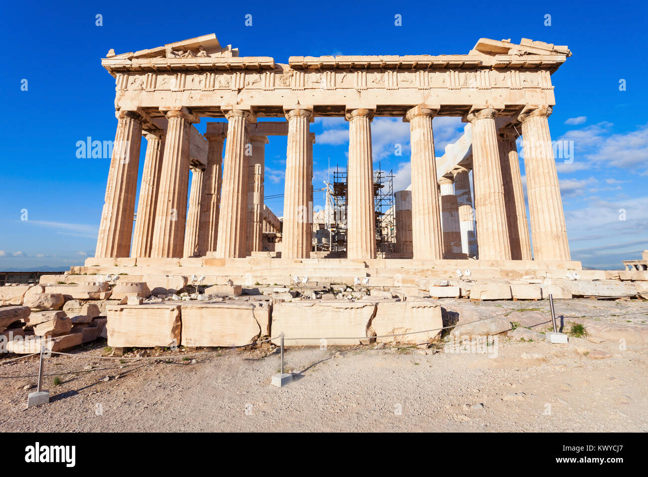 The Parthenon Temple on the Acropolis in Athens, Greece. The Acropolis ...