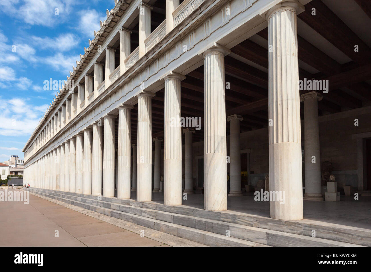 The Stoa of Attalos or Attalus was a stoa in the Ancient Agora of ...