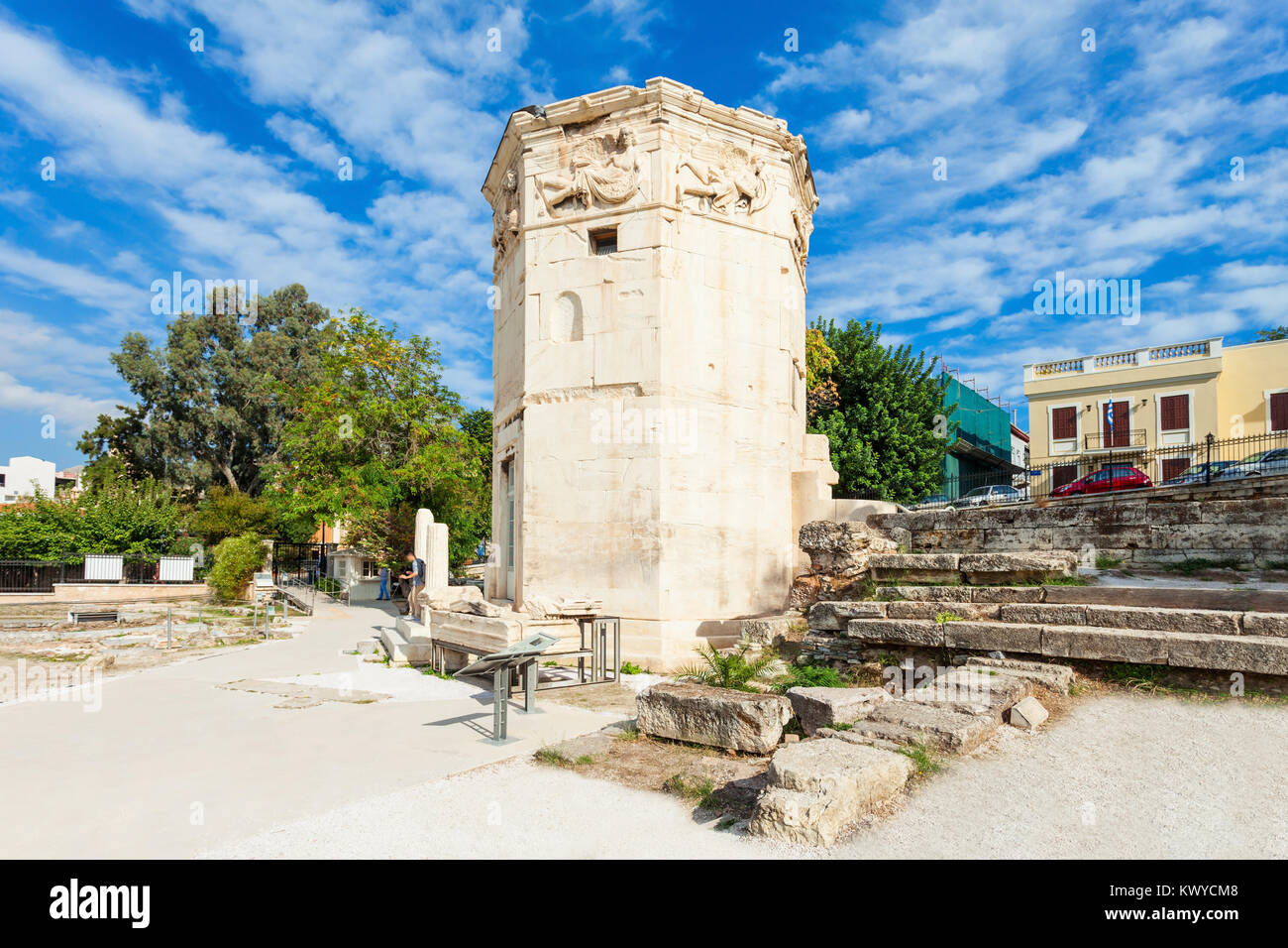 The Tower of the Winds or the Horologion of Andronikos Kyrrhestes is an ...
