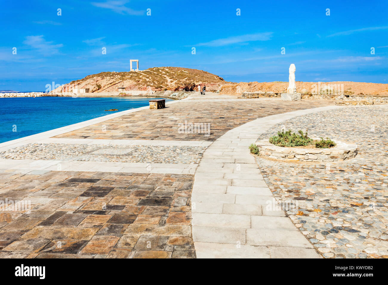 Naxos Portara or Apollo Temple entrance gate on Palatia island near ...