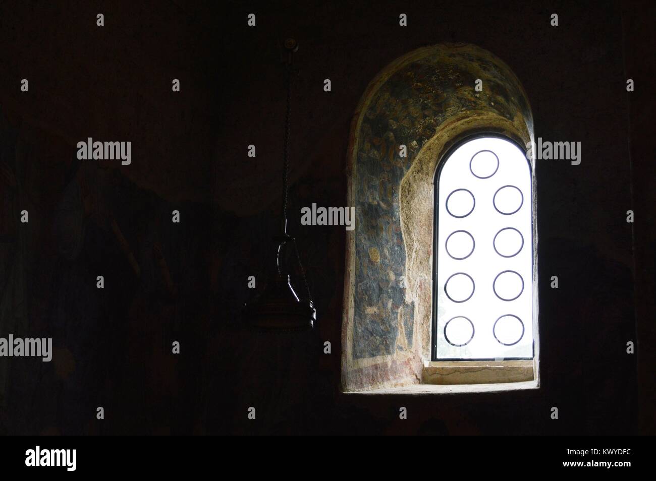 a window in the old Orthodox monastery Stock Photo - Alamy