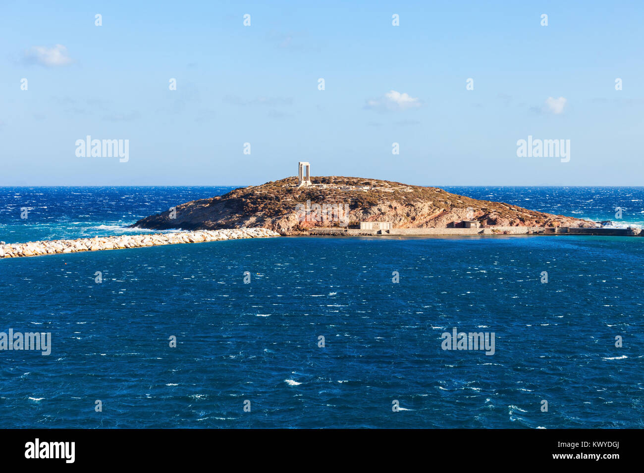 Naxos Portara or Apollo Temple entrance gate on Palatia island near ...