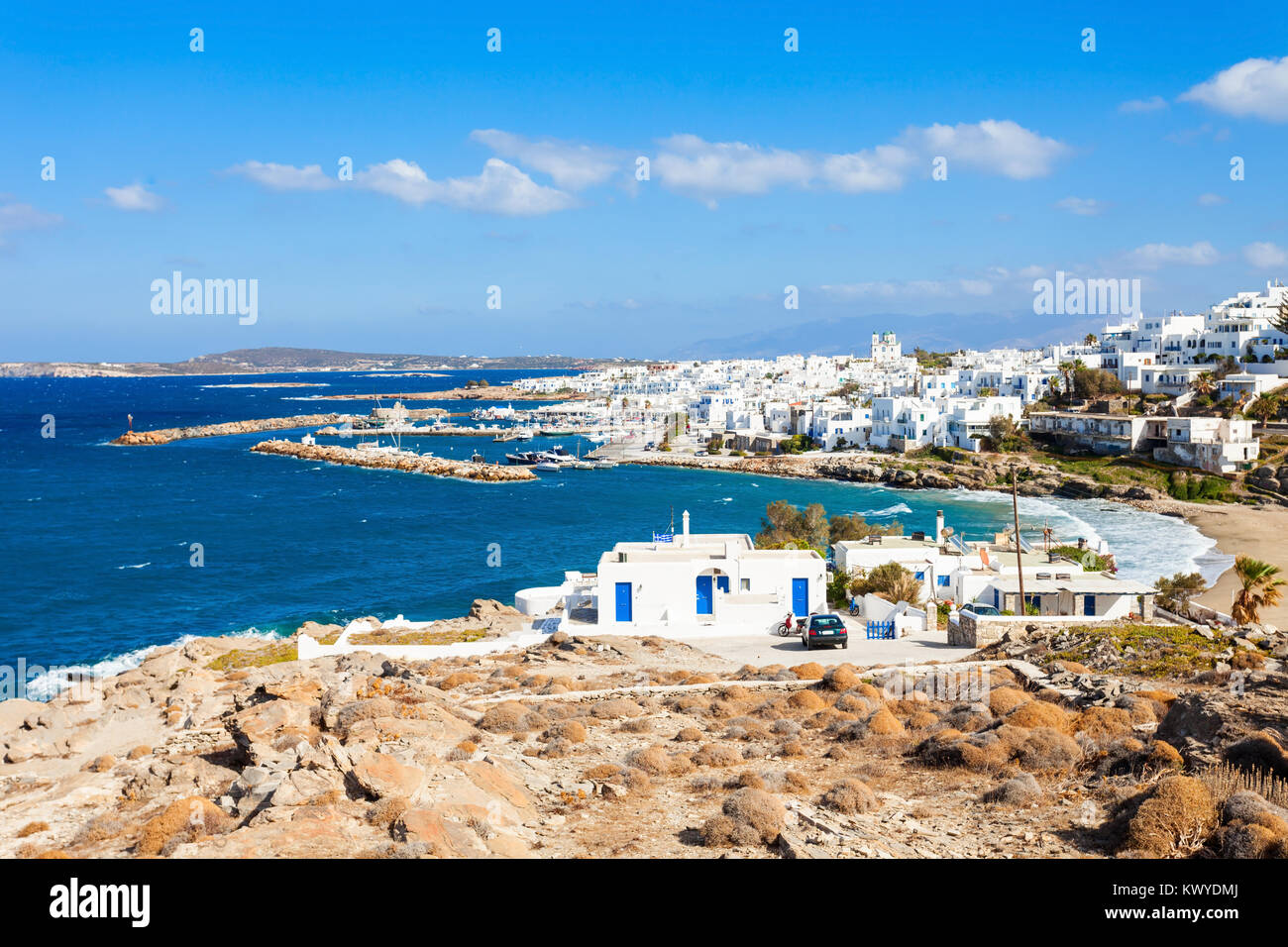 Beautiful greek island paros aerial hi-res stock photography and images ...
